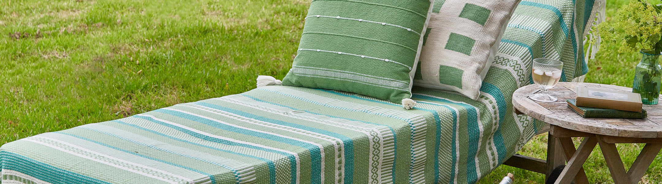 Green Throws & Blankets | Green Bed & Sofa Throws | Weaver Green