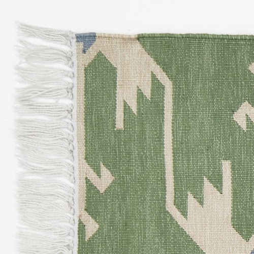 Anatolia Green Rug | 100% Recycled Plastic | Weaver Green