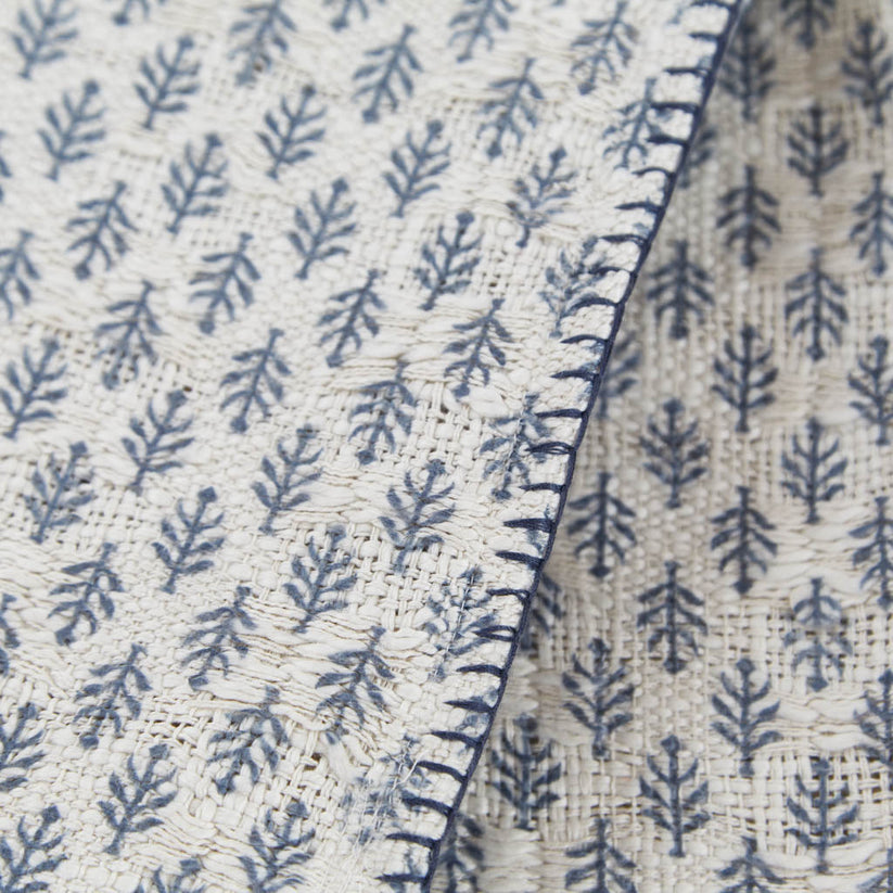 Jaipur Fern Navy Throw – Weaver Green
