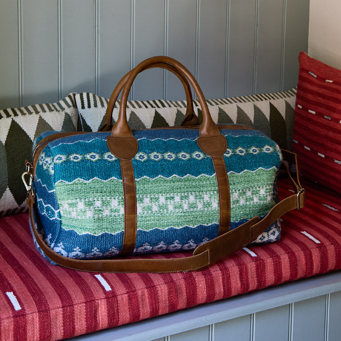 Fairisle Green Weekender Bag | Free UK Delivery