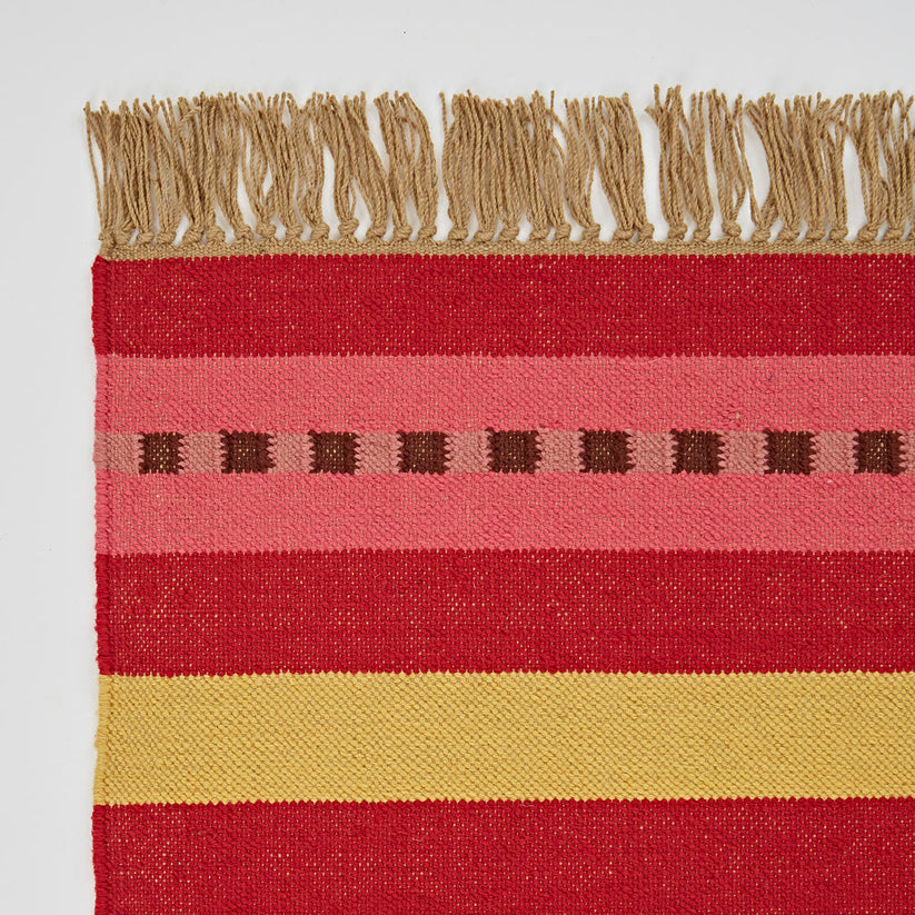 Darjeeling Rainbow Runner Rug | Weaver Green