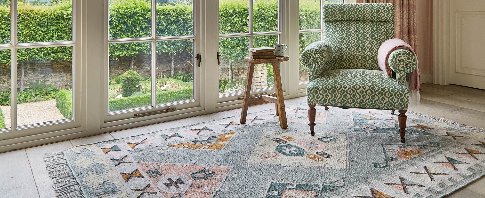 Machine Washable Rugs | 100% Recycled Plastic | Weaver Green