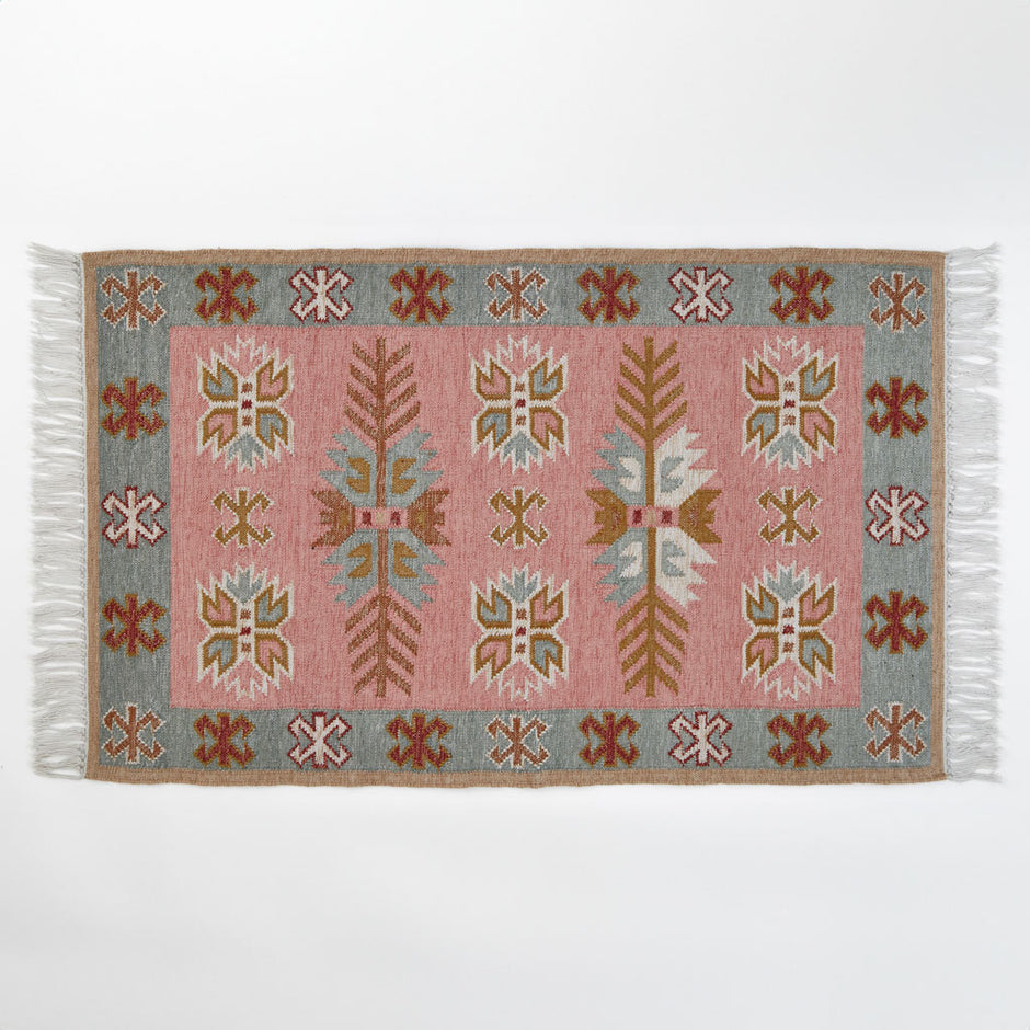 Kilim Rugs | Machine Washable | Weaver Green
