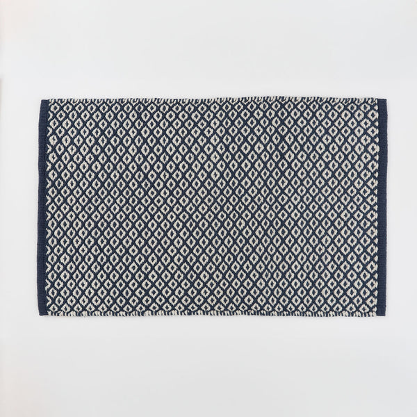 Thistle Navy Rug | Recycled & Washable | Weaver Green