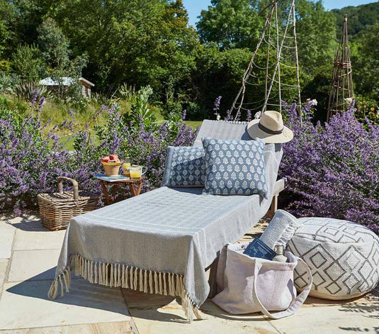 Madras Gold Check Throw | Yellow and Blue Check Throw | Free UK ...