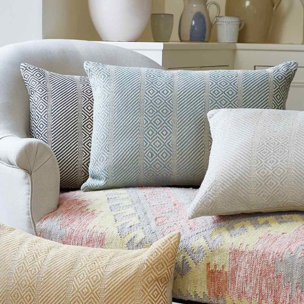 Minerva Duck Egg Cushion | Pale Blue Cushions | Free UK Delivery Over £ ...